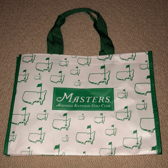 Bags | Masters Golf Augusta Logo Vinyl Tote Bag New | Poshmark